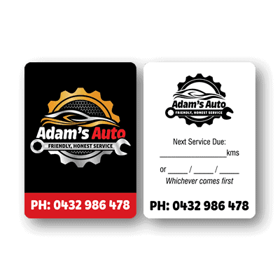 Affordable Service Stickers | Lube Stickers | Oil Change Stickers