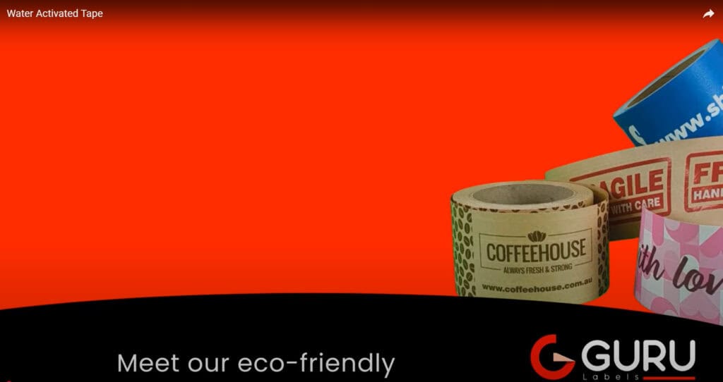 Custom Water Activated Tape – Eco-Friendly Packaging & Label Printing ...
